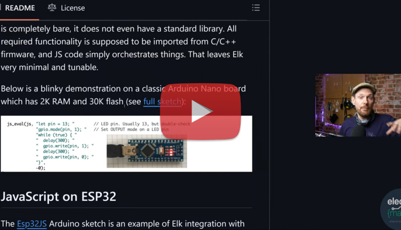 Simplify Microcontroller Development with Elk JavaScript Engine